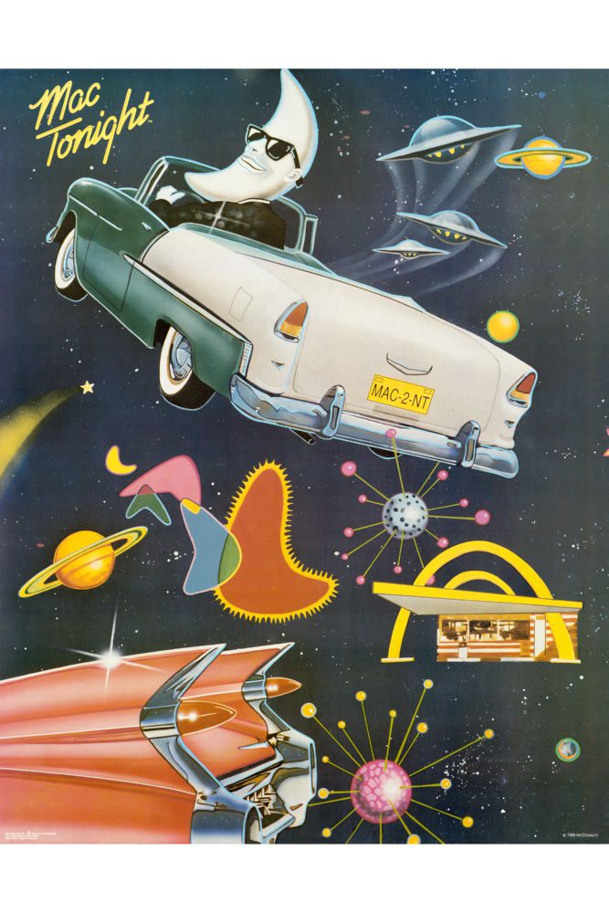 McDonalds Mac Tonight Art Poster 24x36 - Fame Collectibles